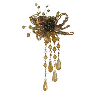 Beaded Amber Napkin Rings, Set of 4 - Traditional - Napkin Rings - by ...