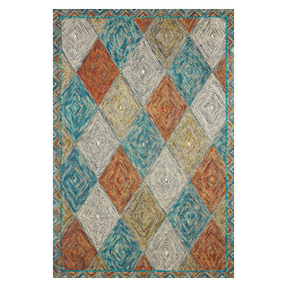 Loloi II Spe-02 Spectrum Sunset/Ocean 5'0"x7'6" Rug, 5'0"x7'6 ...