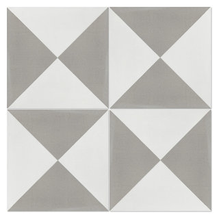 Tugboat Featherstone/White Handcrafted Cement Tile, Sample ...