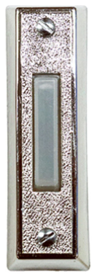 Heath Zenith SL-358-02 Wired Push Button, Silver - Doorbells And Chimes ...