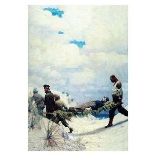 The Rescue of Captain Harding, 20" x 30" - Traditional - Prints And ...