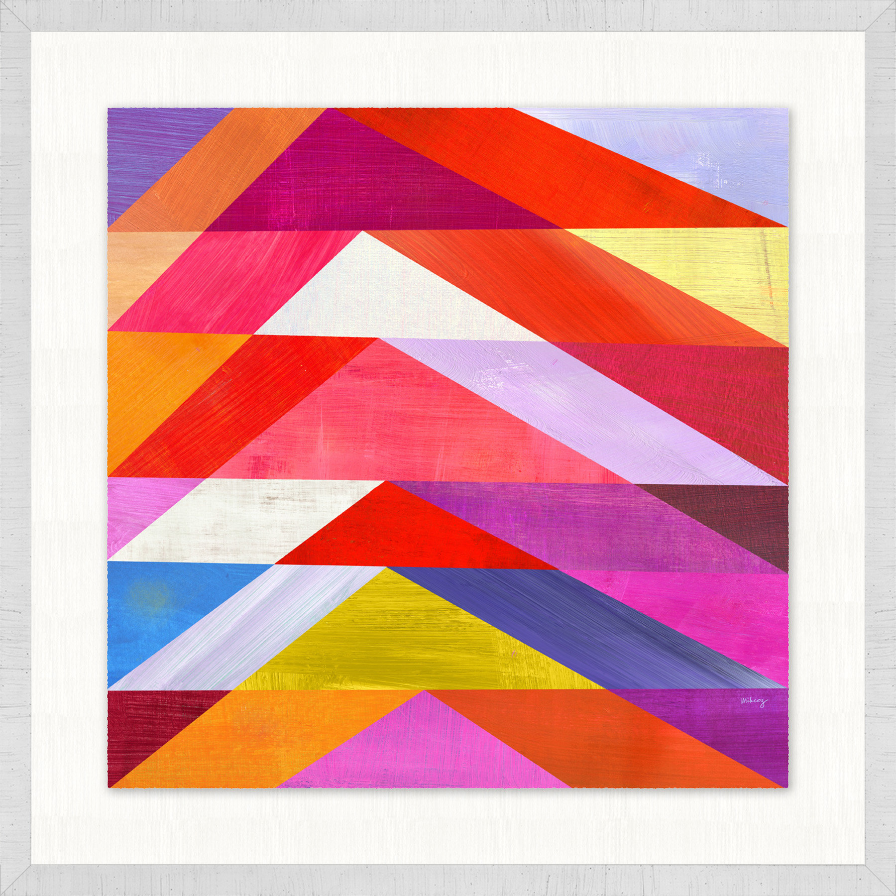 Pattern Parade 3, Giclee Reproduction Artwork, 21x21 - Contemporary ...