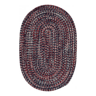 Colonial Mills Rug Laffite Tweed Red/White/Blue Oval, 11X14 ...