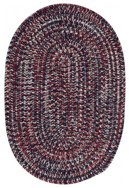 Colonial Mills Rug Laffite Tweed Red/White/Blue Oval, 11X14 ...