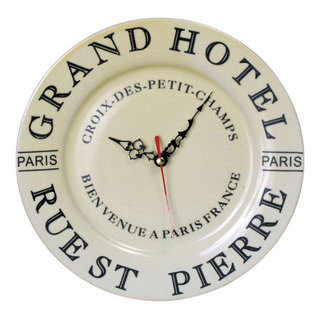 Ramires Ceramic Grand Hotel Wall Clock - Traditional - Wall Clocks - by ...