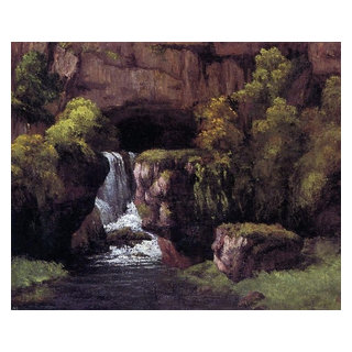 Gustave Courbet The Source of the Lison Premium Canvas Print ...