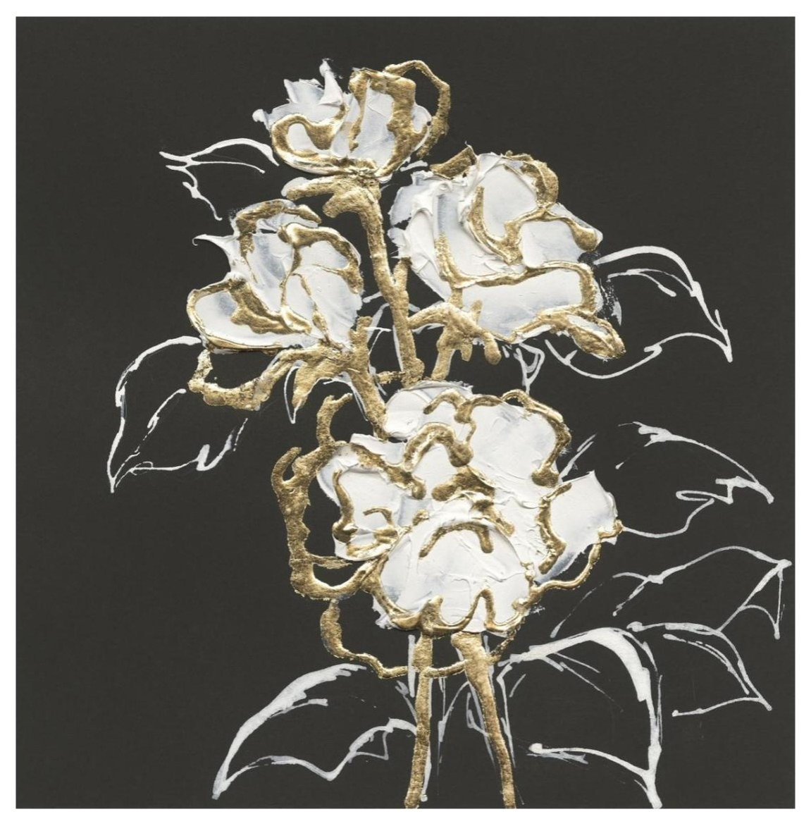 "Gilded Roses" Digital Paper Print by Chris Paschke, 20"x20", 32"x32 ...