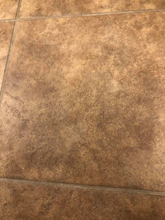 Ugly brown bathroom tiles