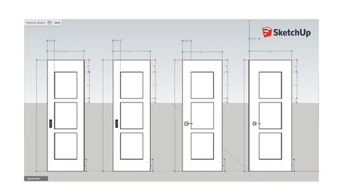 Equal stiles or equal panels for interior doors?