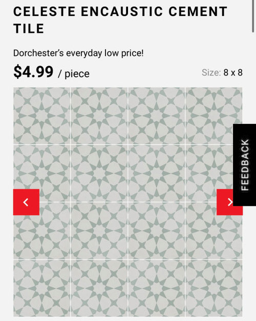 Porcelain dupe for encaustic cement tile | Houzz Forum