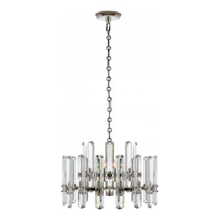 Bonnington Chandelier, 12-Light, Polished Nickel, 24.25"W (ARN 5124PN ...