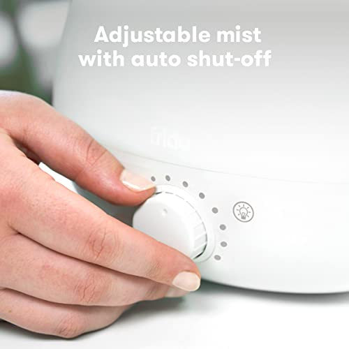 3-in-1 Humidifier With Diffuser and Nightlight, White., 0.5 Gallon Tank ...