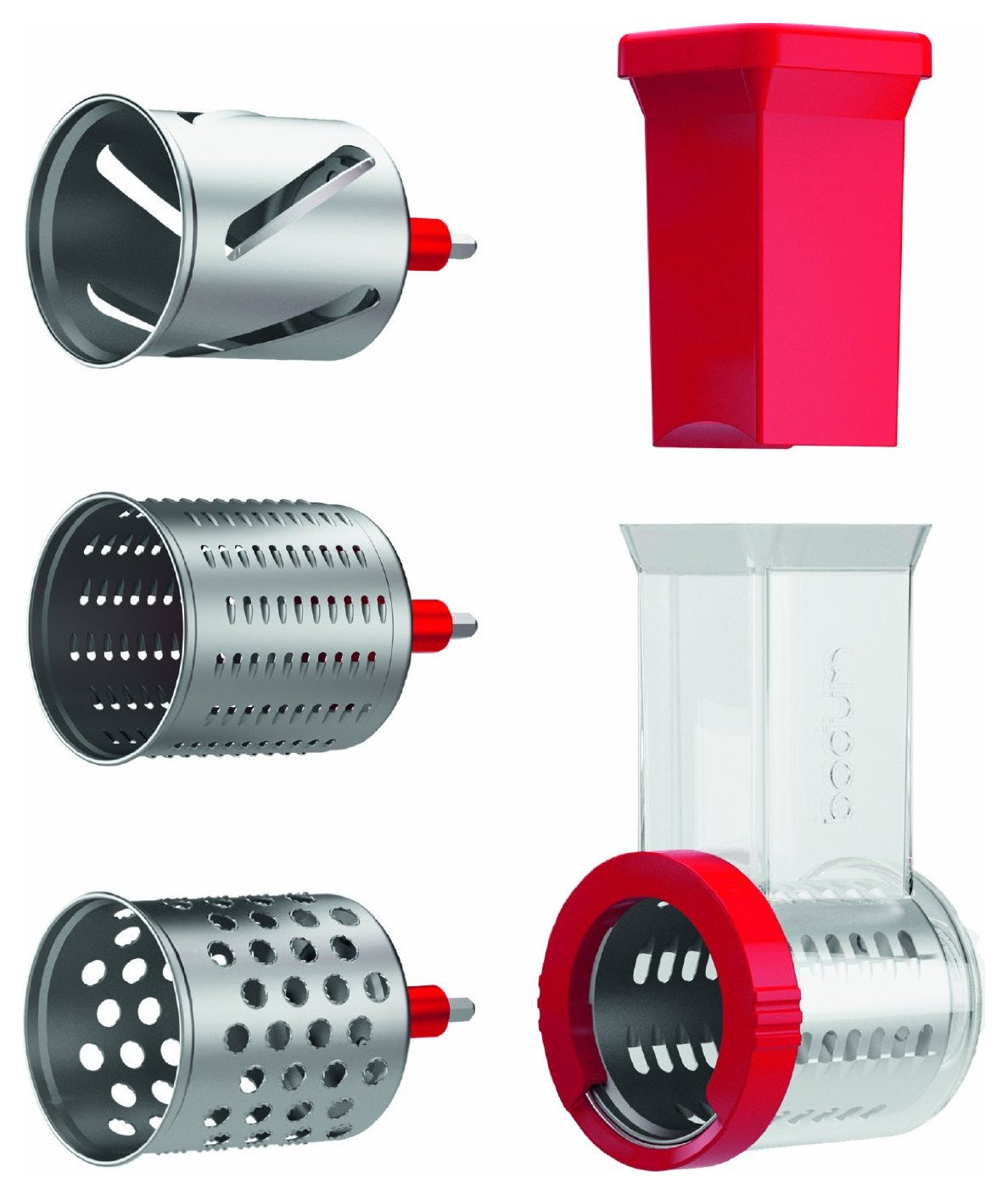 Bodum Bistro Red Slicer and Shredder Accessory for Stand Mixer ...