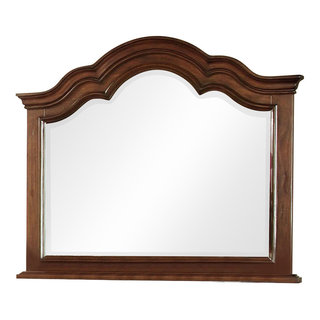 Bellavista Traditional Elegant Style Mirror Brown Cherry - Traditional ...