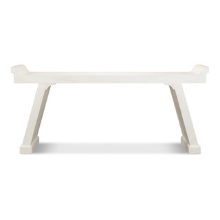 Suspension Console Table Extra Long Working White - Farmhouse - Console ...