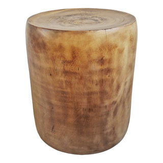 Monkey Pod Stump Side Table - Rustic - Side Tables And End Tables - by ...