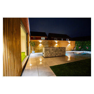 The Sunken Fire Pit & Garage Conversion Project - Moderno ...