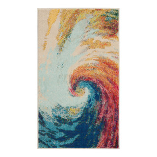 Nourison Celestial Wave Modern Indoor Rug, 2'2"X3'9" - Contemporary ...