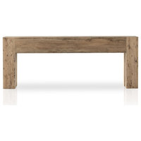 Abaso Console Table-Rustic Wormwood Oak - Rustic - Console Tables - by ...