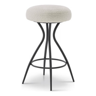 Hourglass Shaped Counter Stool | Liang & Eimil Hydra - Midcentury - Bar ...