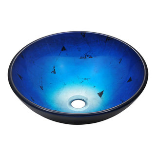 P806 Foil Undertone Glass Vessel Sink - Contemporary - Bathroom Sinks ...