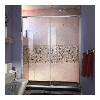 DreamLine DL-6962C Visions 74-3/4"H x 60"W 34"D Sliding Framed - Shower ...