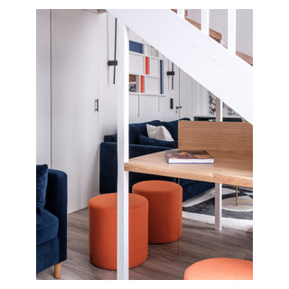 L’optimisation tout en contraste, 16m2 à Paris - Contemporary - Family ...