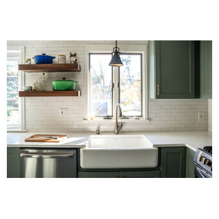 Celadon Green Transitional - Transitional - Kitchen - Boston - by ...