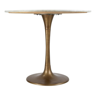 Wren Dining Table White & Gold - Midcentury - Dining Tables - by Rustic ...