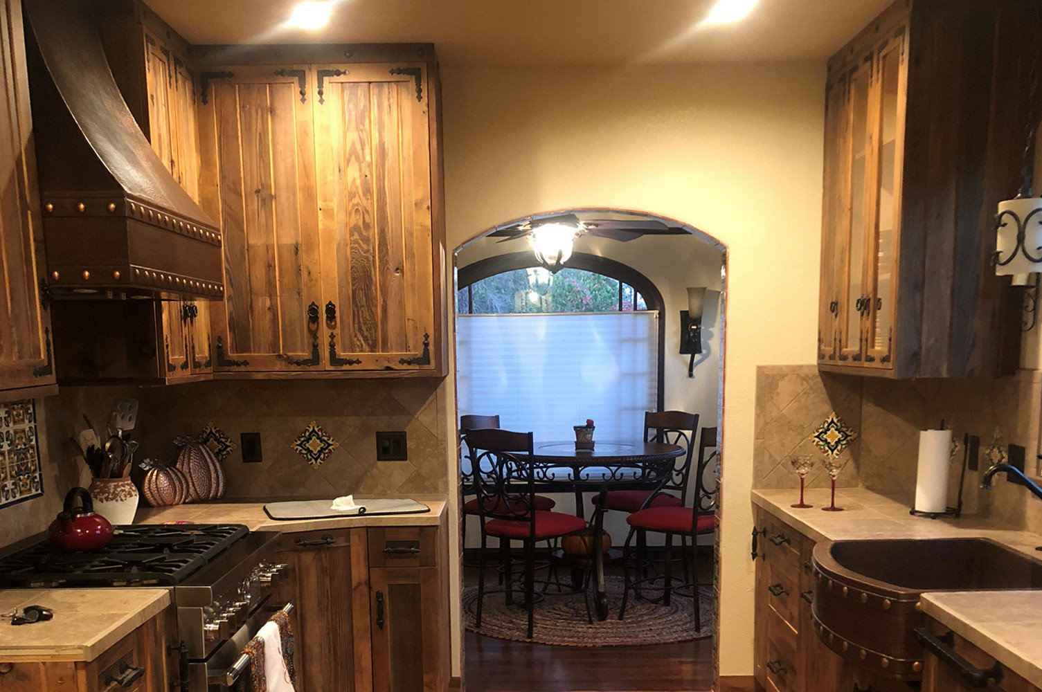 30-In Copper Rounded Apron Front Single Basin Kitchen Sink Barrel Strap ...