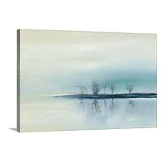Stillness Wrapped Canvas Art Print, 18"x12" - Contemporary - Prints And ...