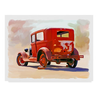 "Old Car" by Ata Alishahi, Canvas Art, 47"x35" - Industrial - Prints ...