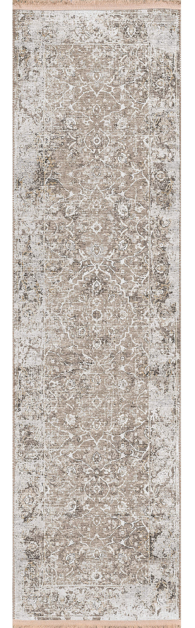 Indoor/Outdoor Marbella MB2 Linen Machine Washable 10' x 10' Round Rug ...