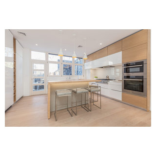 Modern Scandinavian-Style Kitchen & Living Space - Kitchen - Boston ...