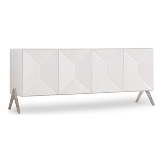 Modrest Candid Modern White Buffet - Contemporary - Buffets And ...