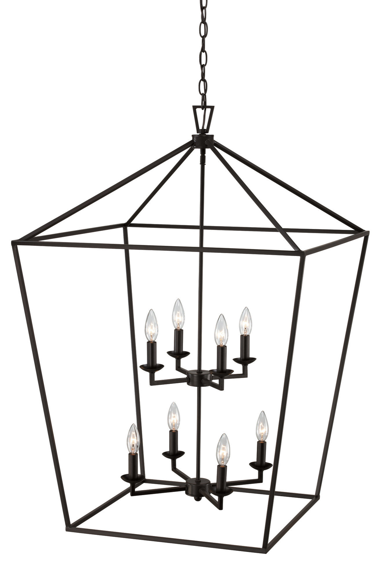 Trans Globe Lighting 10265 Lacey 8 Light 26"W Taper Candle ...
