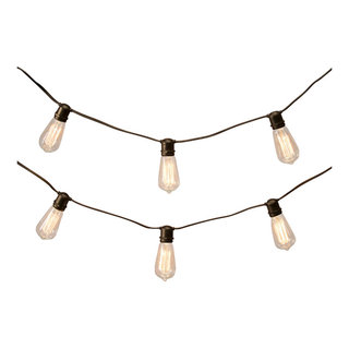12' Cleveland Vintage Lighting 10-Edison Light Bulb Socket Cord Set ...