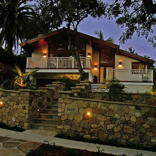 75 Beautiful Mid-Century Modern Split-Level Exterior Home Pictures ...