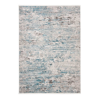 Safavieh Shivan Shv720F Organic and Abstract Rug, Blue and Gray, 4'0"x6 ...