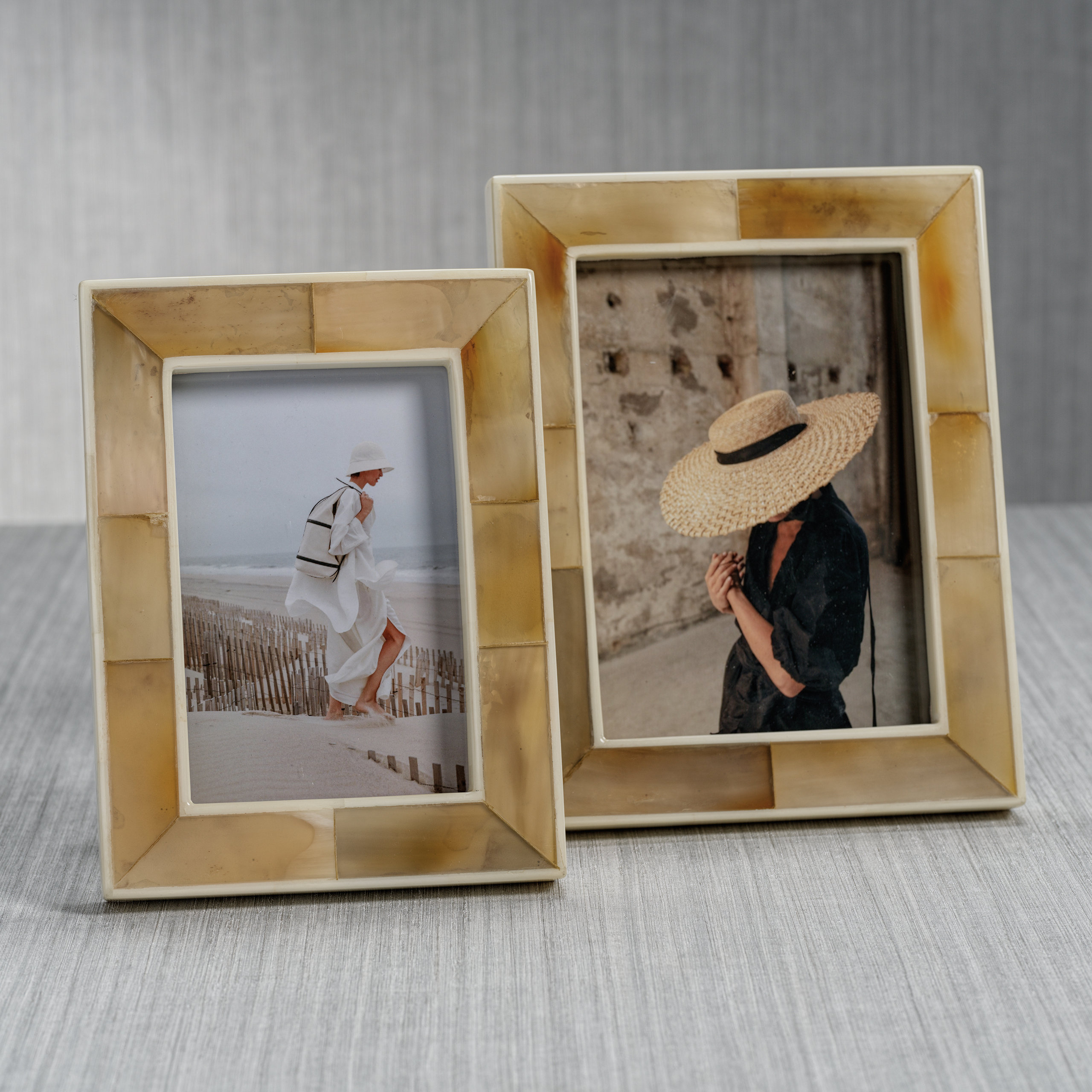 Bastia Natural Horn & Bone Photo Frame, 5" x 7" - Transitional ...