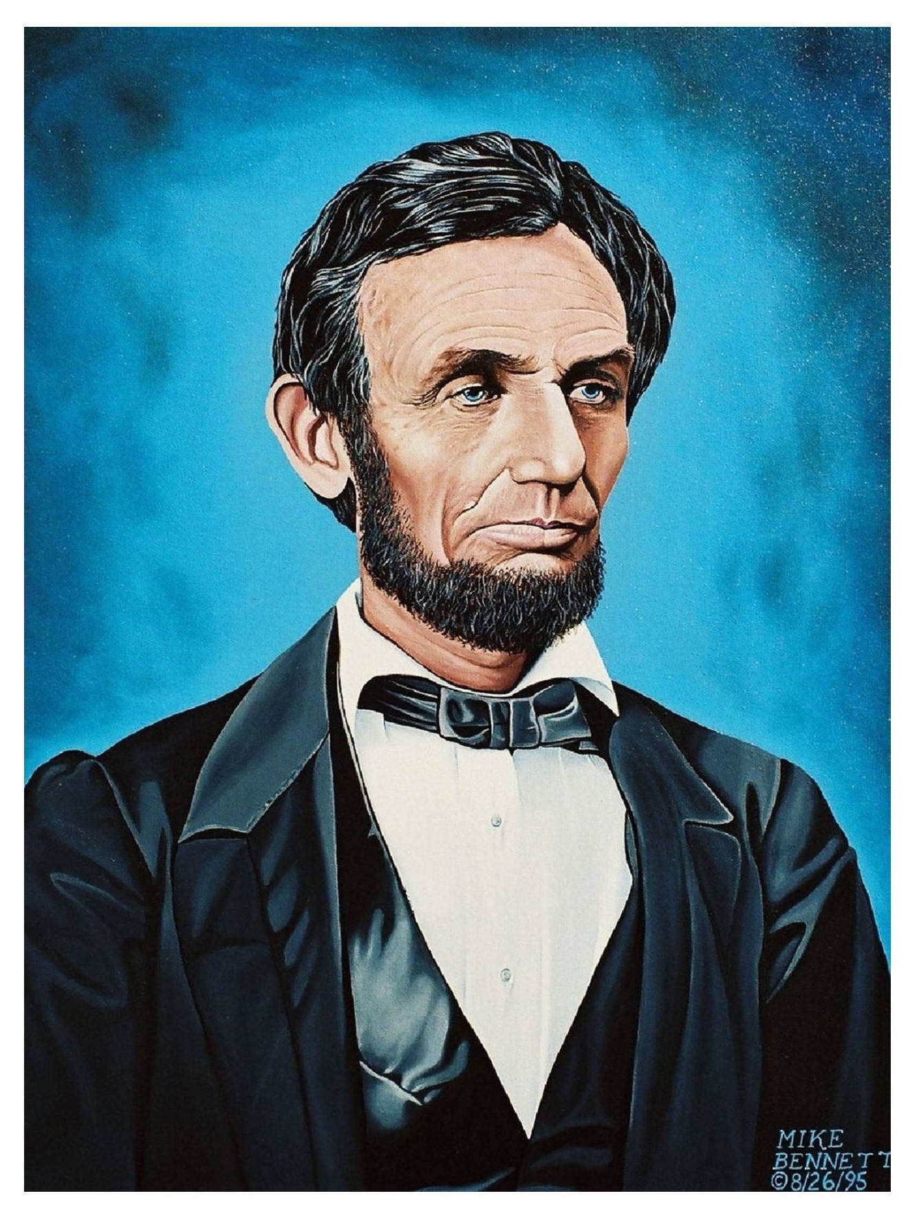 Mike Bennett Lincoln #6 Art Print, 9"x12" - Contemporary - Fine Art ...