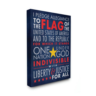 Stupell Industries The Pledge Of Allegiance Textual Art, 30"x40 ...