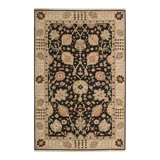 Nourison Nourmak Black Area Rug 3'10"x5'10", 8'10"x11'10" - Traditional ...