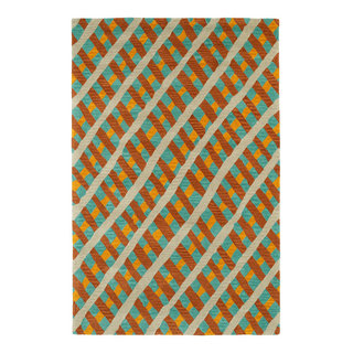 Kaleen Hand-Tufted Pastiche Wool Rug, Multi, 3'x5' - Contemporary ...