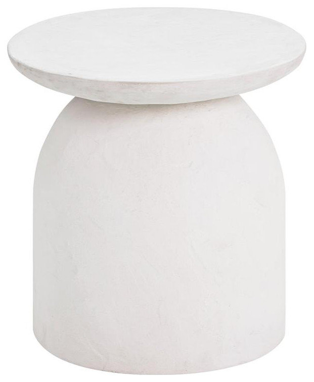 White Concrete Side Table, Belen Kox - Contemporary - Accent Chests And ...