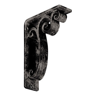 Avery Wrought Iron Bracket, 2"Wx5 1/2"Dx8"H - Mediterranean - Brackets ...