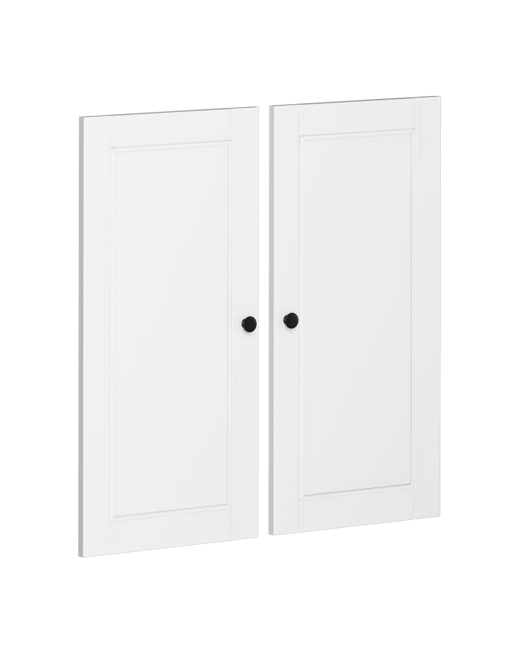 100% Solid Wood Modular Kitchen Pantry Double Door Kit - Transitional ...