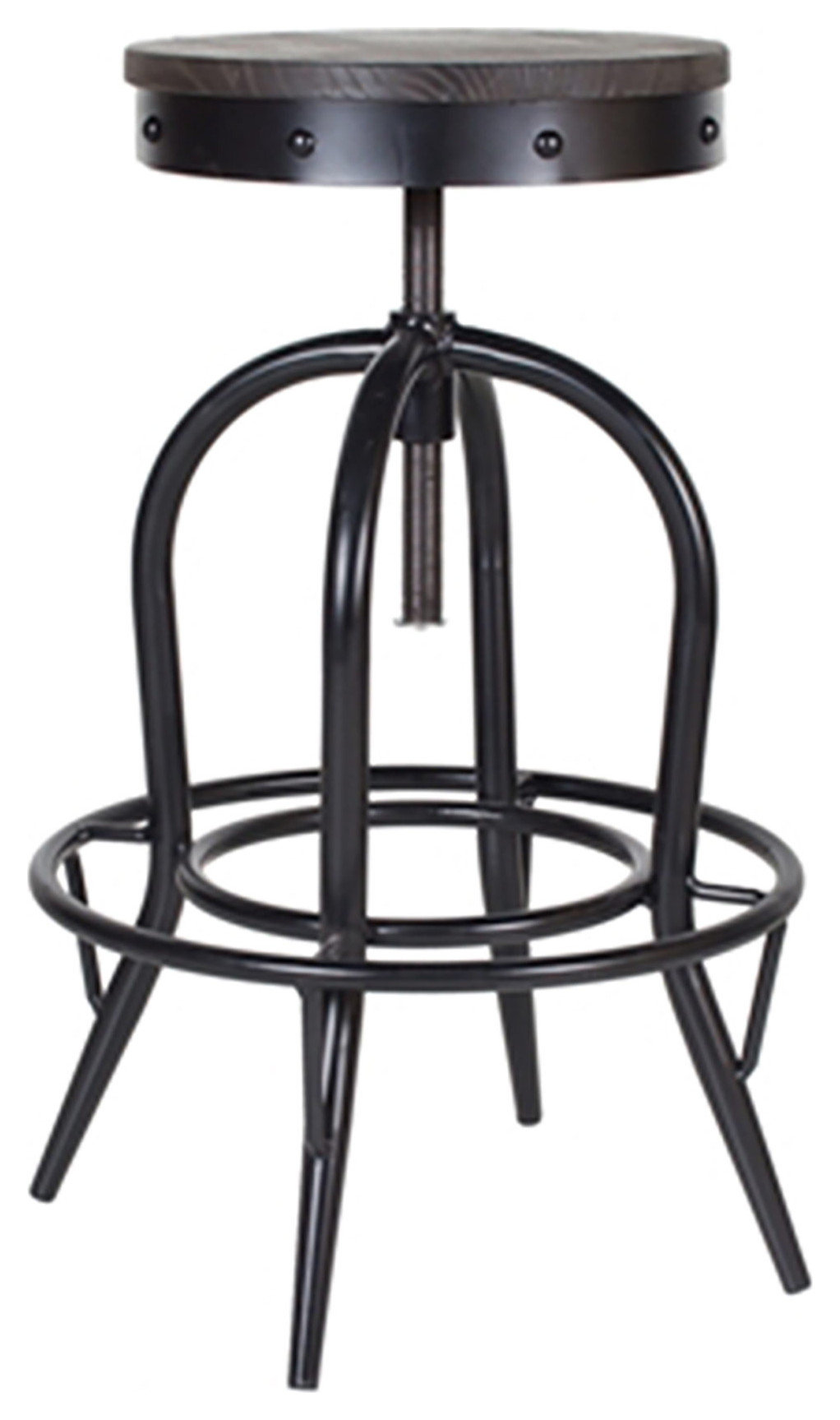 Black Stool - Industrial - Bar Stools And Counter Stools - by AFB Decor ...