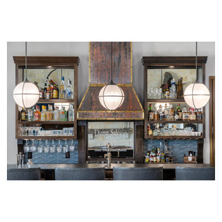 Stunning Hill Country Estate - French Country - Home Bar - Austin - by ...
