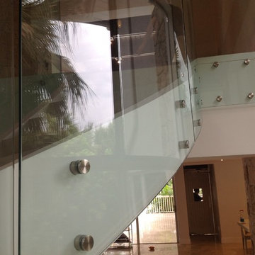 Curved Glass Railing - Photos & Ideas | Houzz